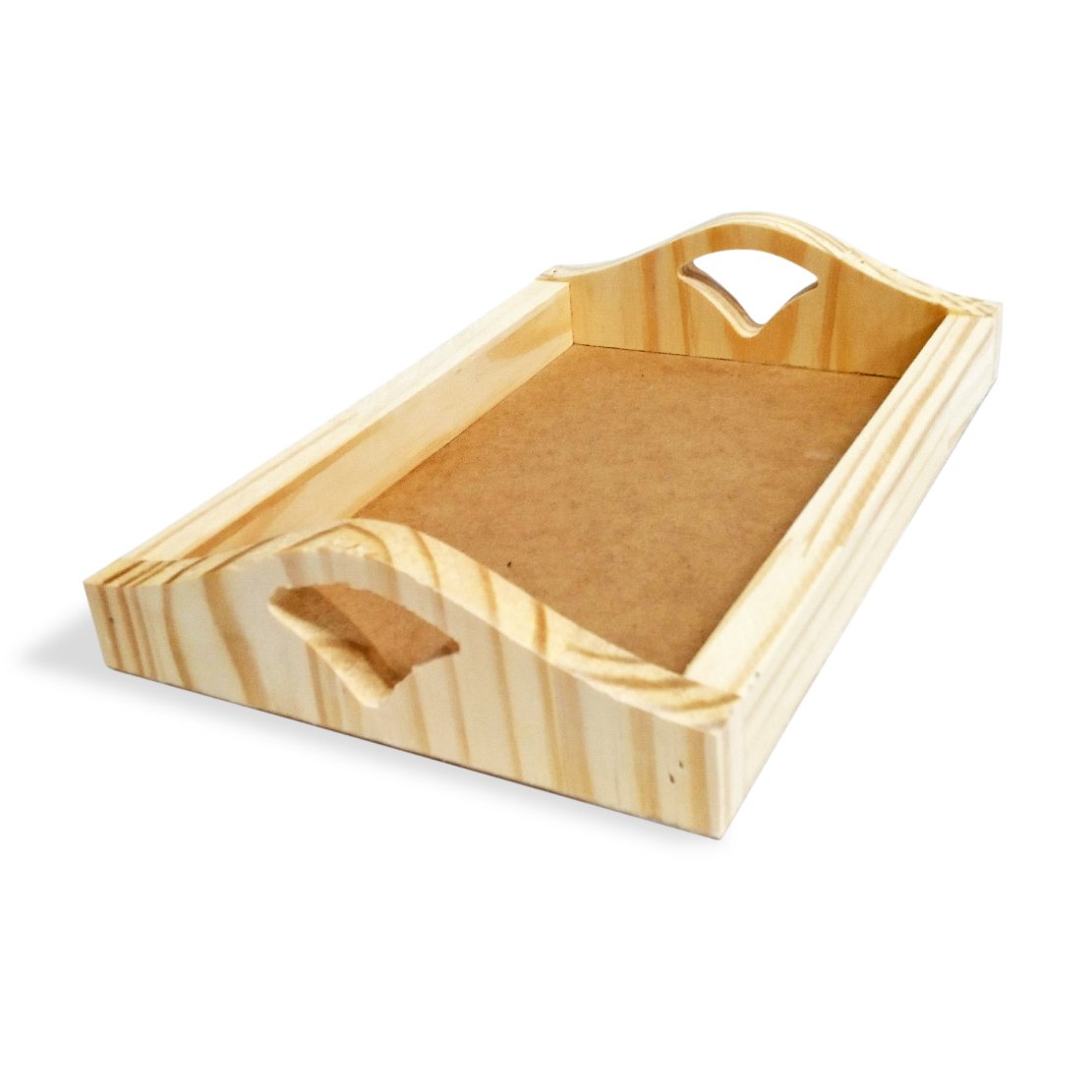 Paraíso das Caixas - cod: PNS-4255 - Bandeja Em Pinus Pegador Triangulo