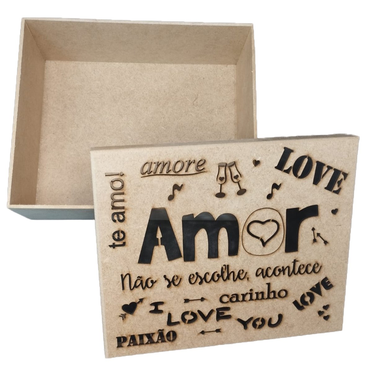 Paraíso das Caixas - cod: LAS-5016 - Caixa 23 X 19 X 8 Amor Palavras