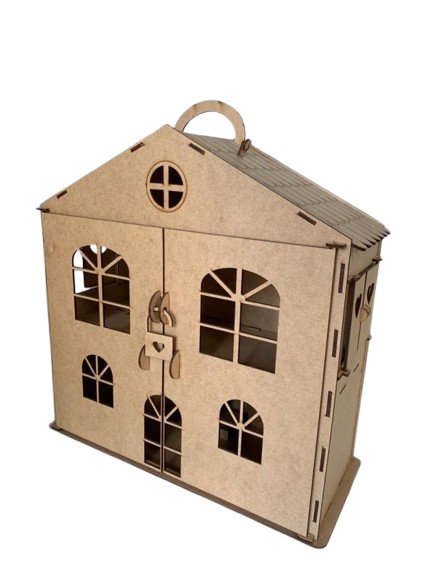 Paraíso das Caixas - cod: INF-1081 - Casa Boneca Poli Com Cadeado